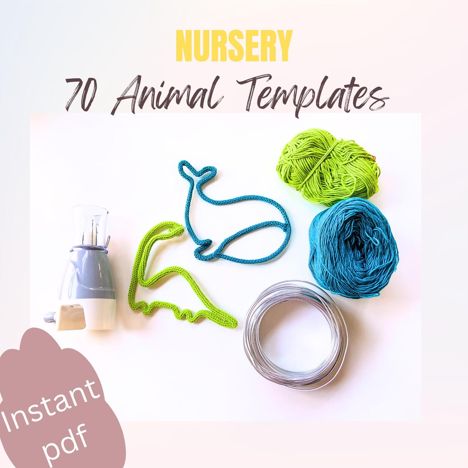 70+ Knitted Wire Art Templates With Guiding Arrows, Printable Wire Art ...