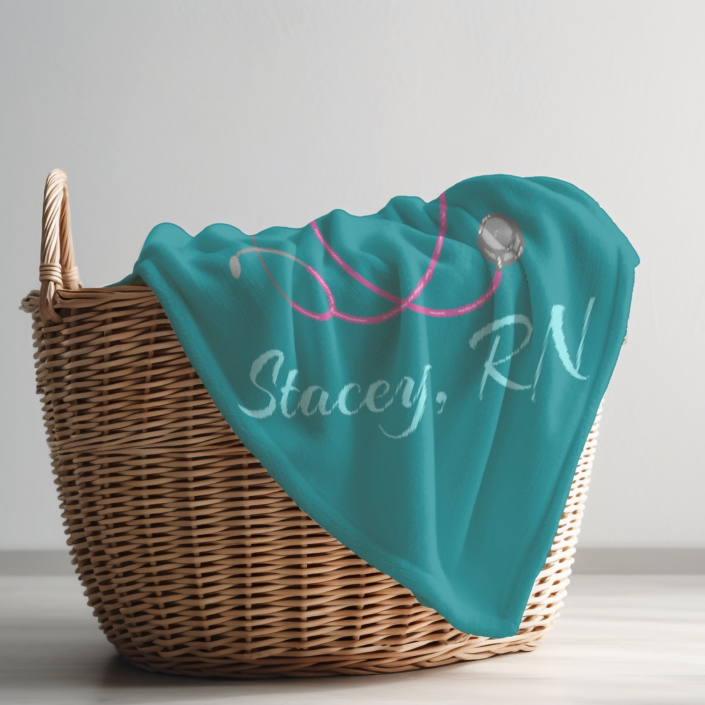 Custom Nurse Blanket Personal Name Blanket Graduation Gift Personalized ...