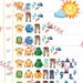 Weather Temperature Dressing Chart Guide for Kids Boys Celsius ...