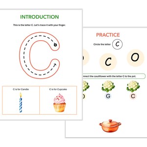 Printable Alphabet and Numbers Activity Worksheet for Preschoolers ...