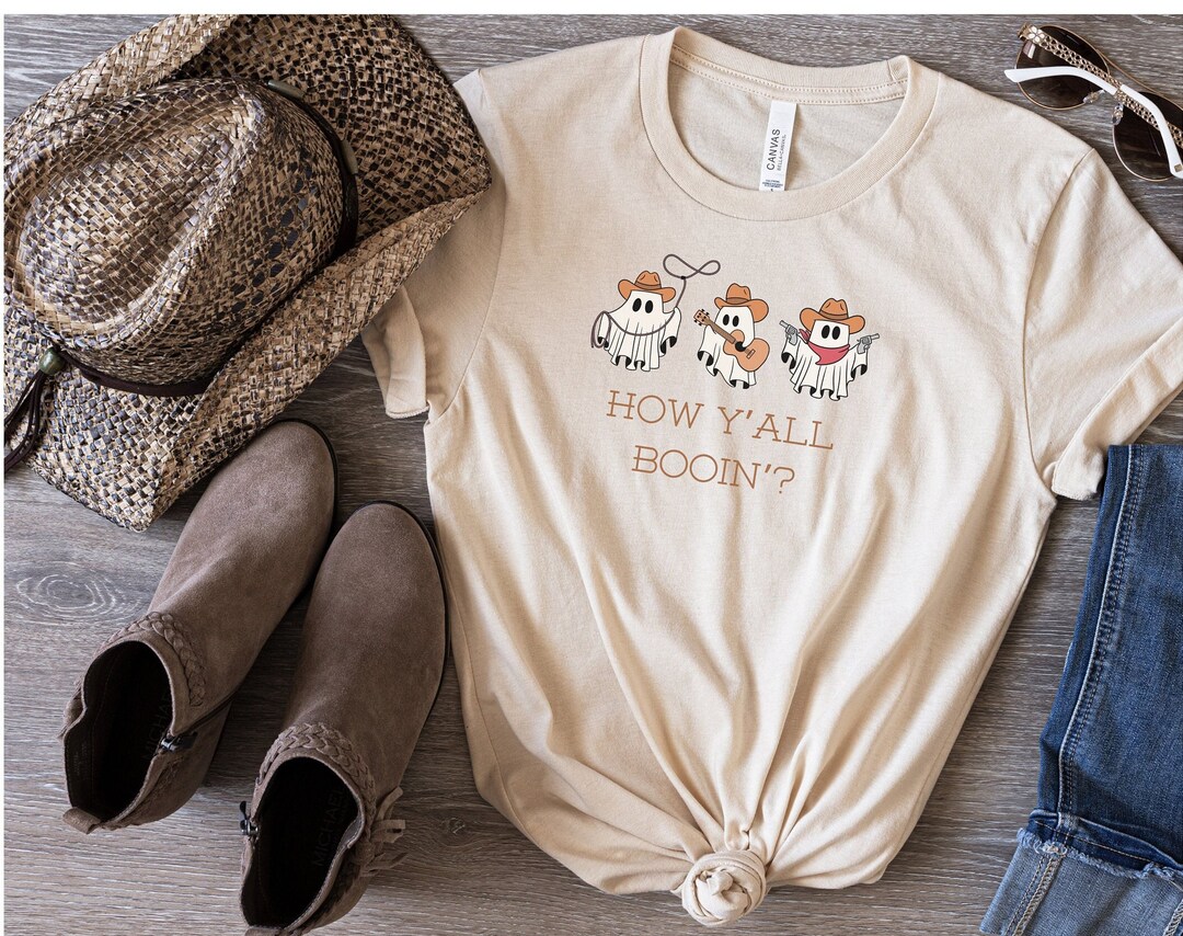 Cowboy Ghost, Cowgirl Ghost, Spooky Season Shirt, Ghost Shirt, Retro ...