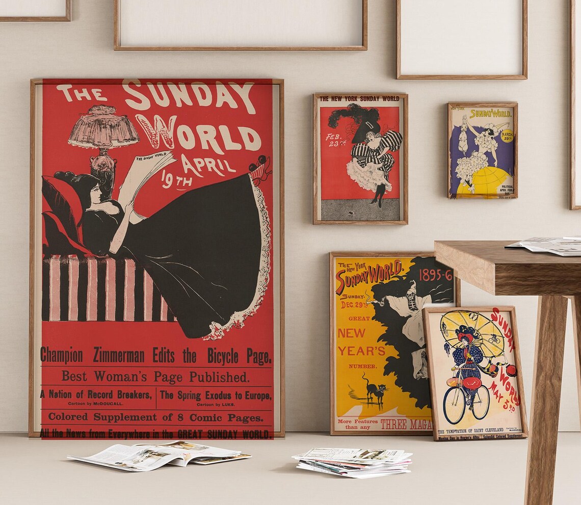 Set of 30 Vintage New York Posters Vintage Digital Art Prints Instant ...
