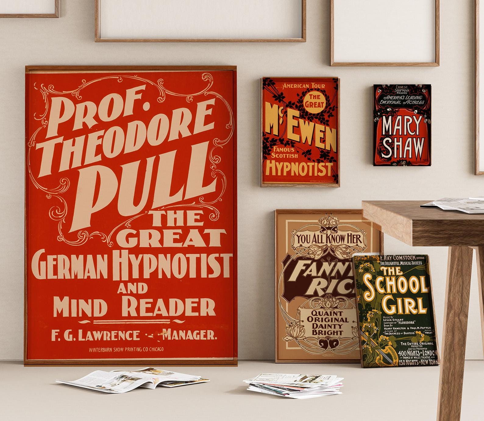 Set of 10 Vintage Broadway Theater Posters | Digital Art Prints ...