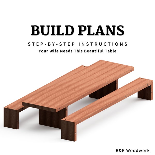 Live Edge Picnic Table Cedar - Etsy