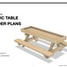 Picnic Table Feeder, Chicken Table, Chicken Picnic Table, Plans ...