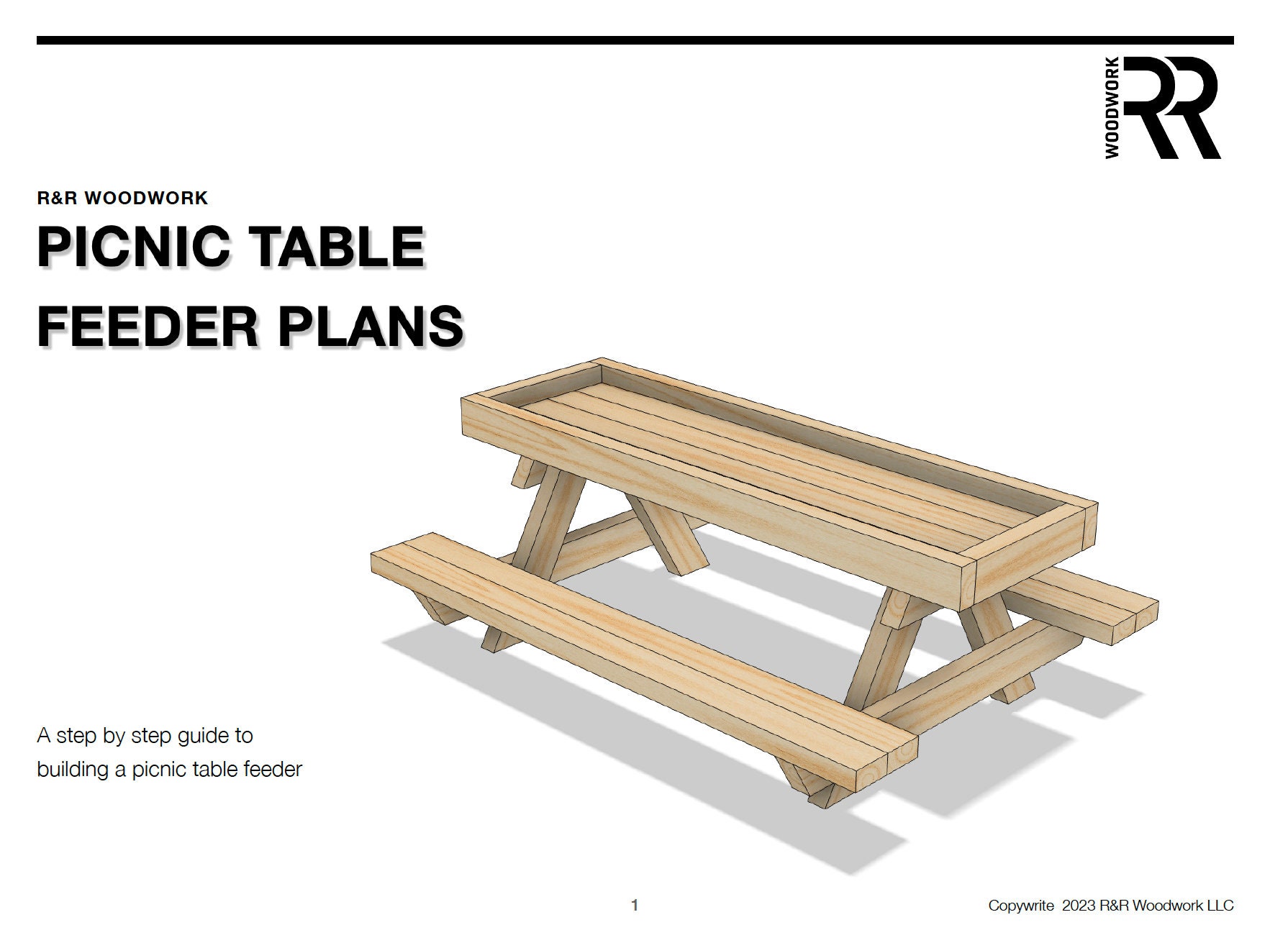 Picnic Table Feeder, Chicken Table, Chicken Picnic Table, Plans ...
