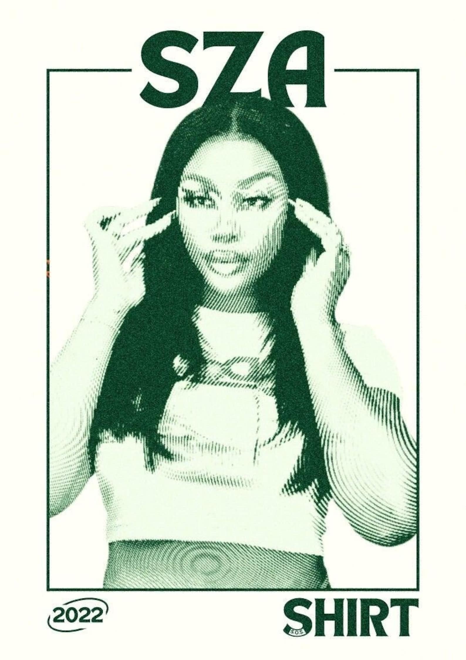 SZA Super Cute Aesthetic Green Digital Download Print - Etsy