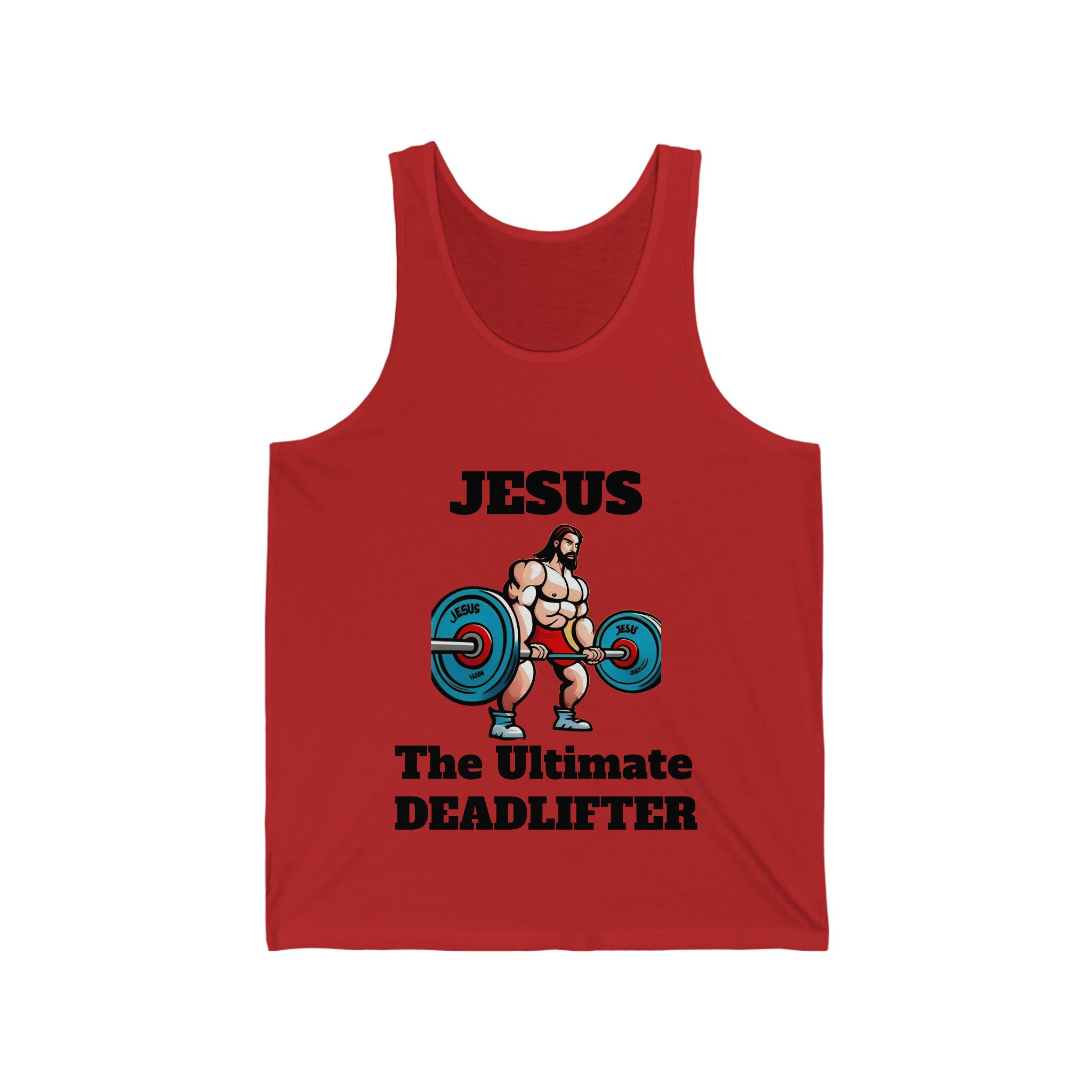 Jesus the Ultimate Deadlifter Jersey Tank Religious Tank Top Funny ...
