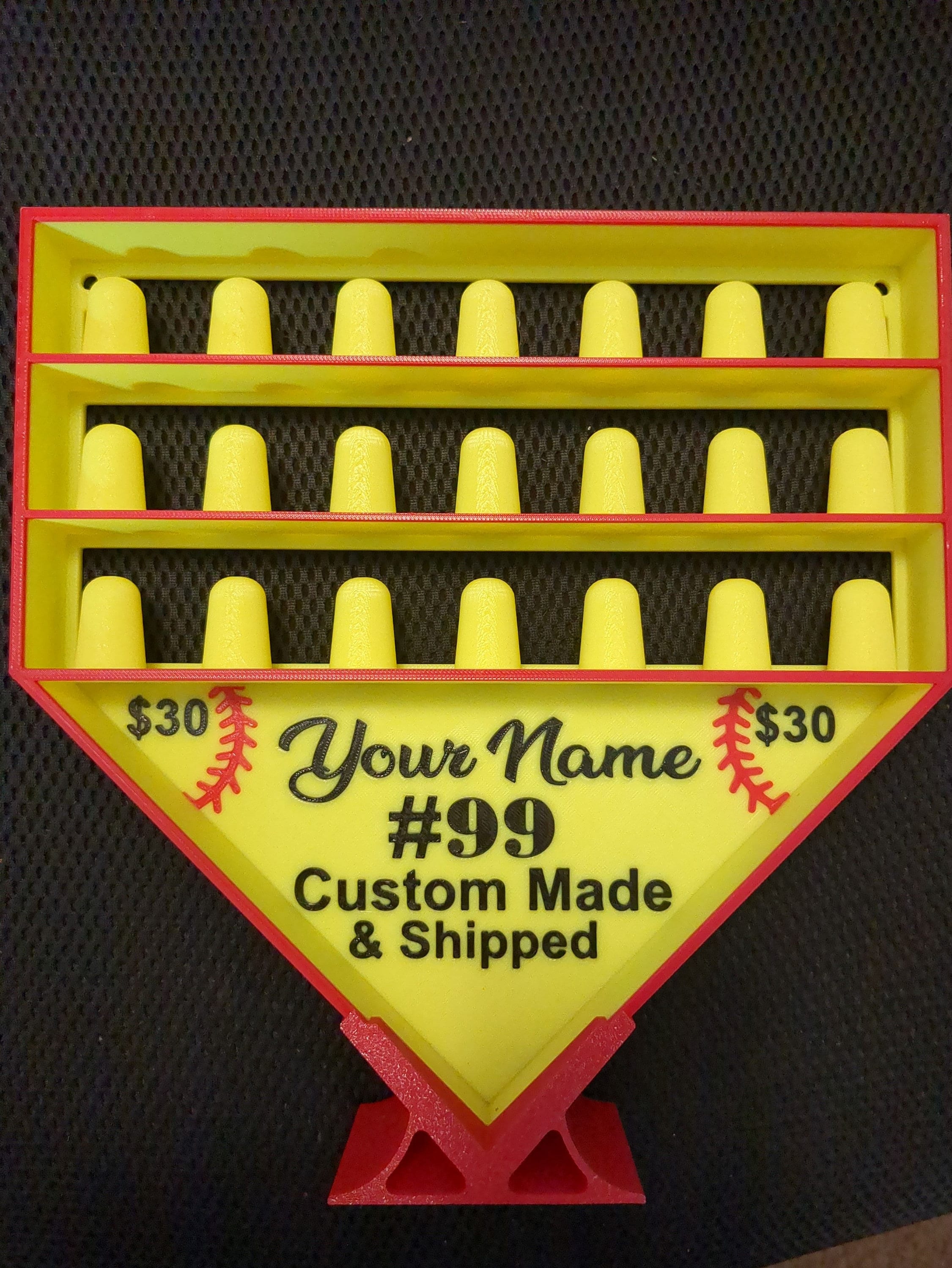 Sports Ring Display Case (wall or Table Mount) Holds 21 Rings!!! - Etsy