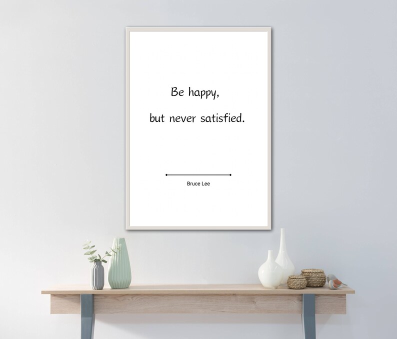 Printable Bruce Lee Happy Poster, Digital Download, Saying, Available ...
