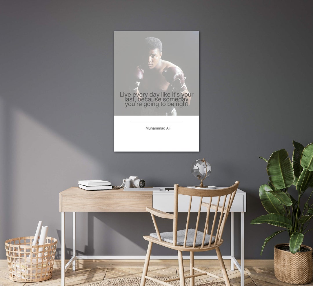 Printable Muhammad Ali Live Poster, Digital Download, Famous Saying ...