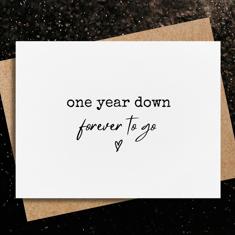 One Year Down - Etsy