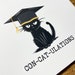 Funny Graduation Card | Congratulations From Cat | Con-cat-ulations ...