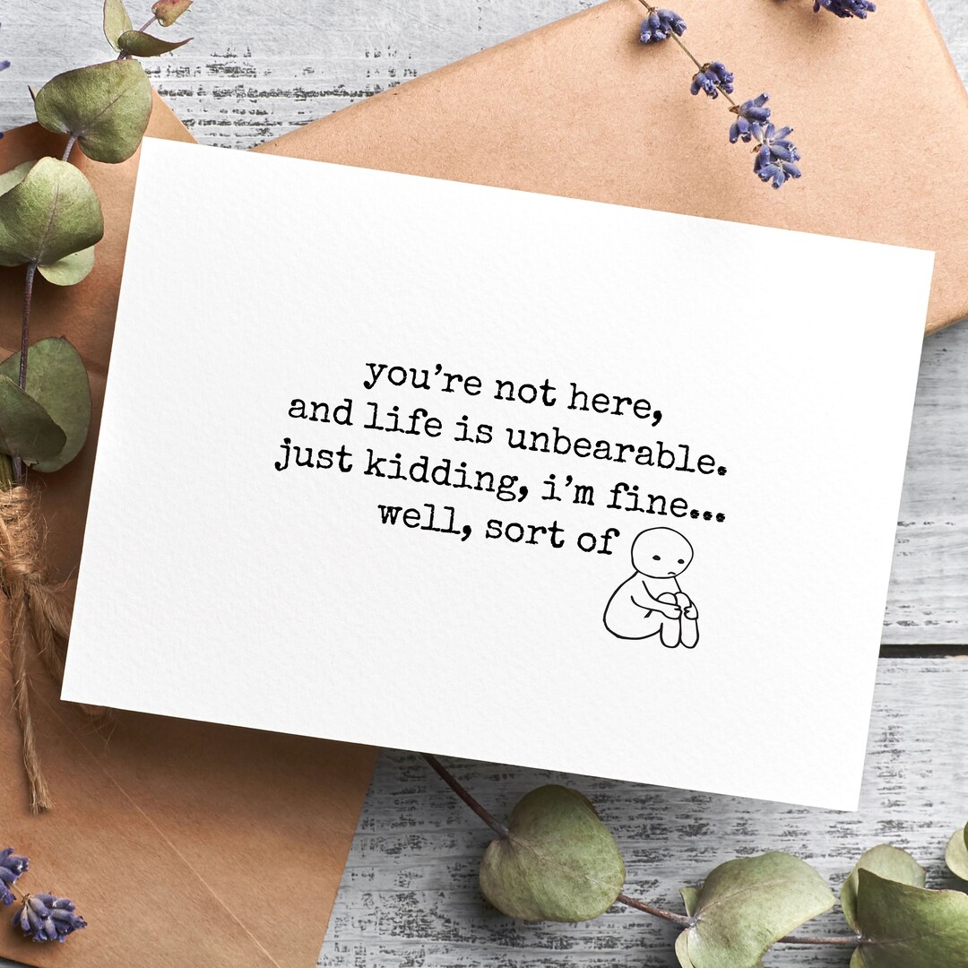 Missing You Miss You Card Miss You Gift Missing Him - Etsy