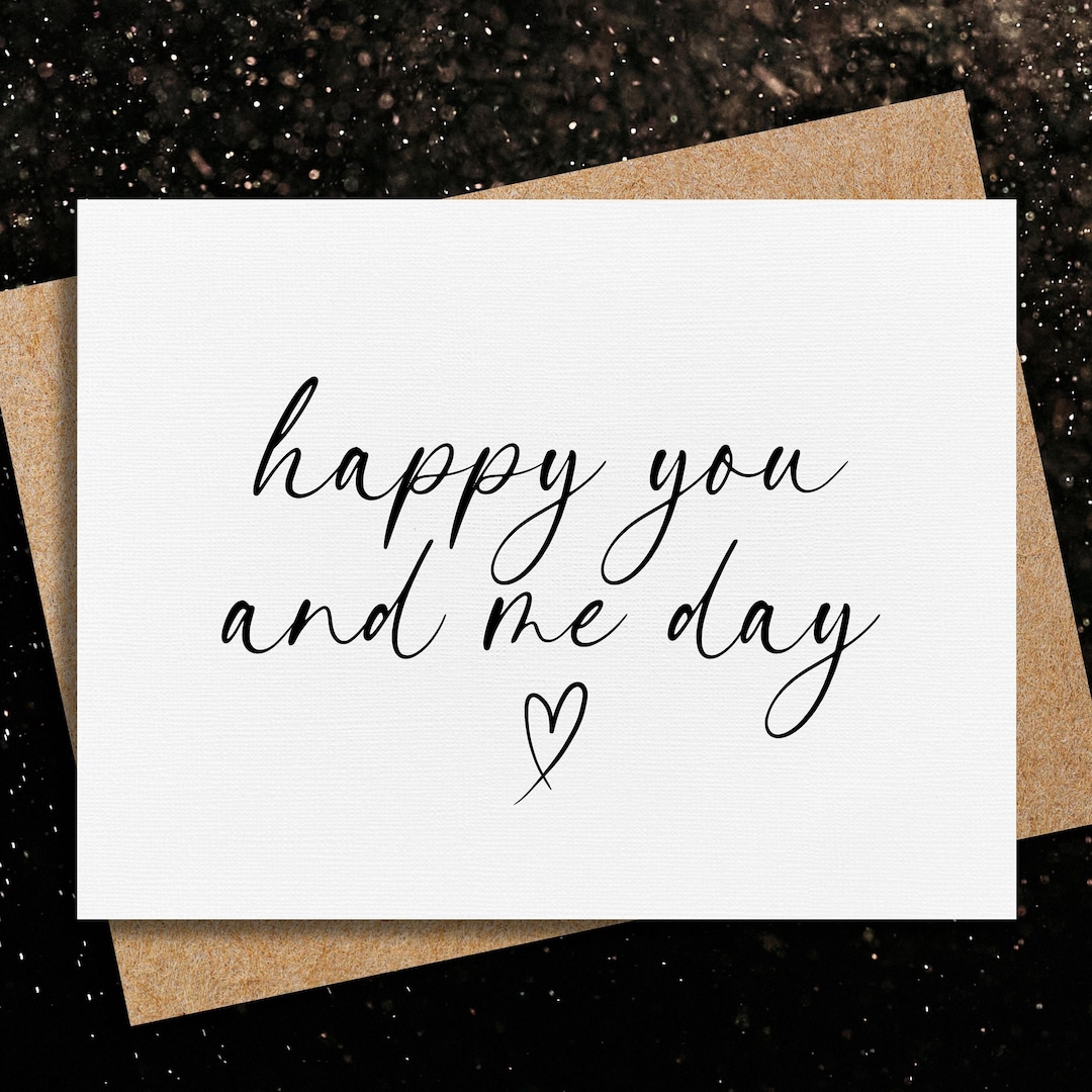Anniversary Card for Her | for Him | Happy You and Me Day | Wedding ...