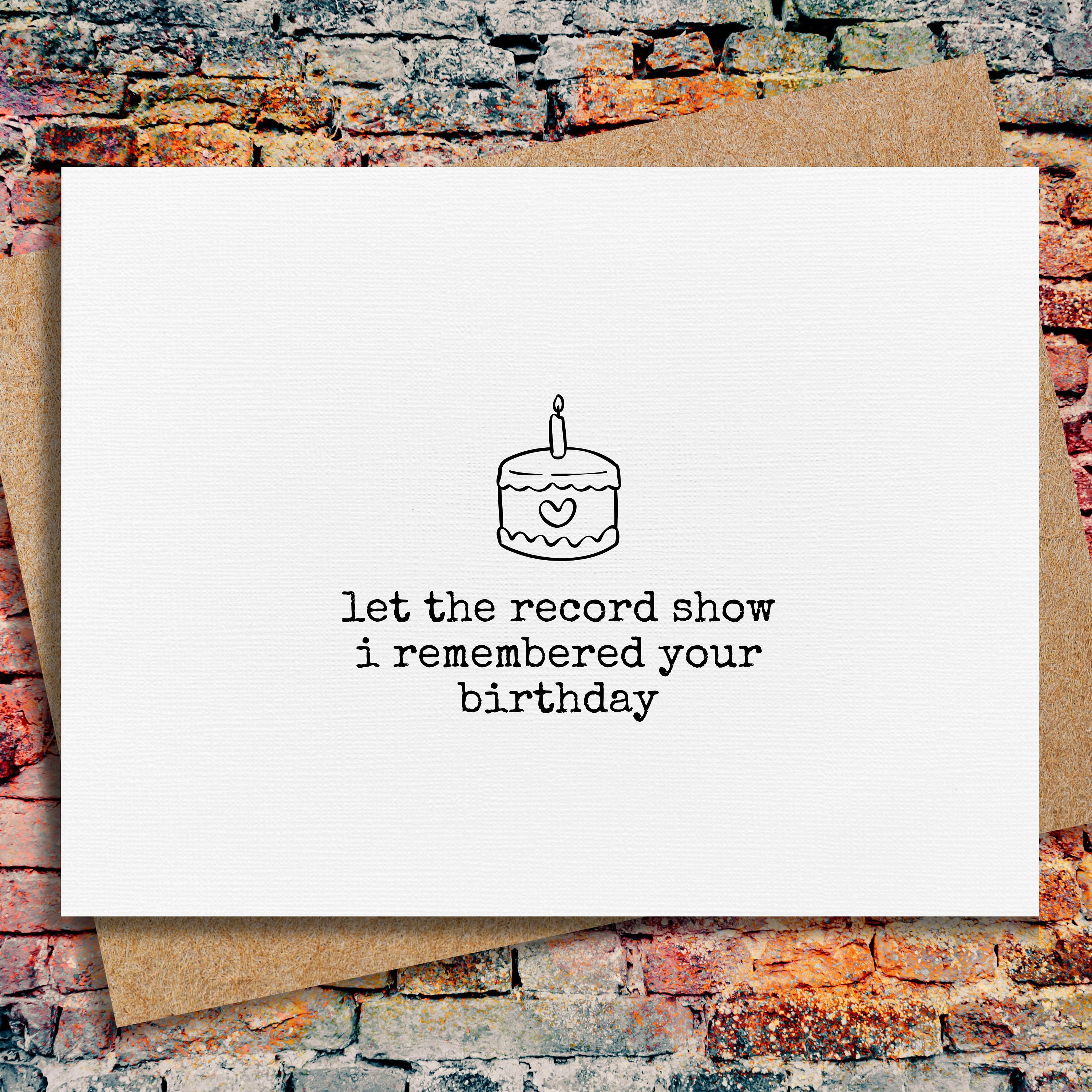 Funny Birthday Card Lawyer Birthday Card Let the Record Show ... Funny Birthday Card Lawyer Birthday Card Let the Record Show ...