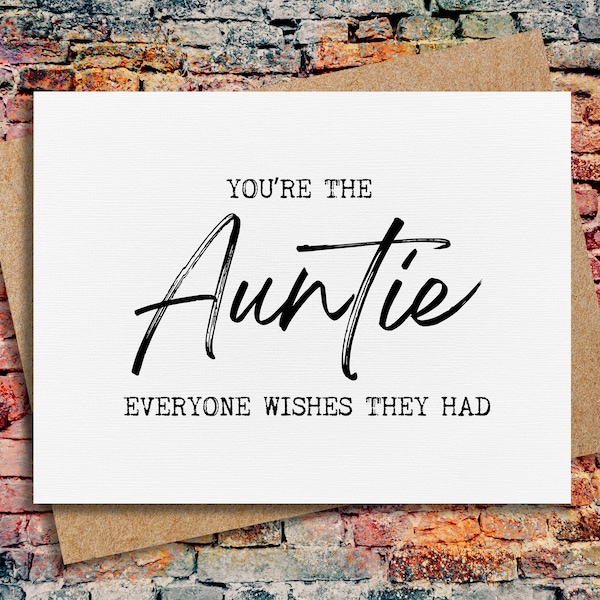 Card for Aunt - Etsy