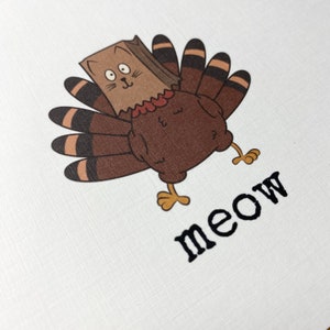 Funny Thanksgiving Card | Friendsgiving Card | Thanksgiving Cat Card - Etsy