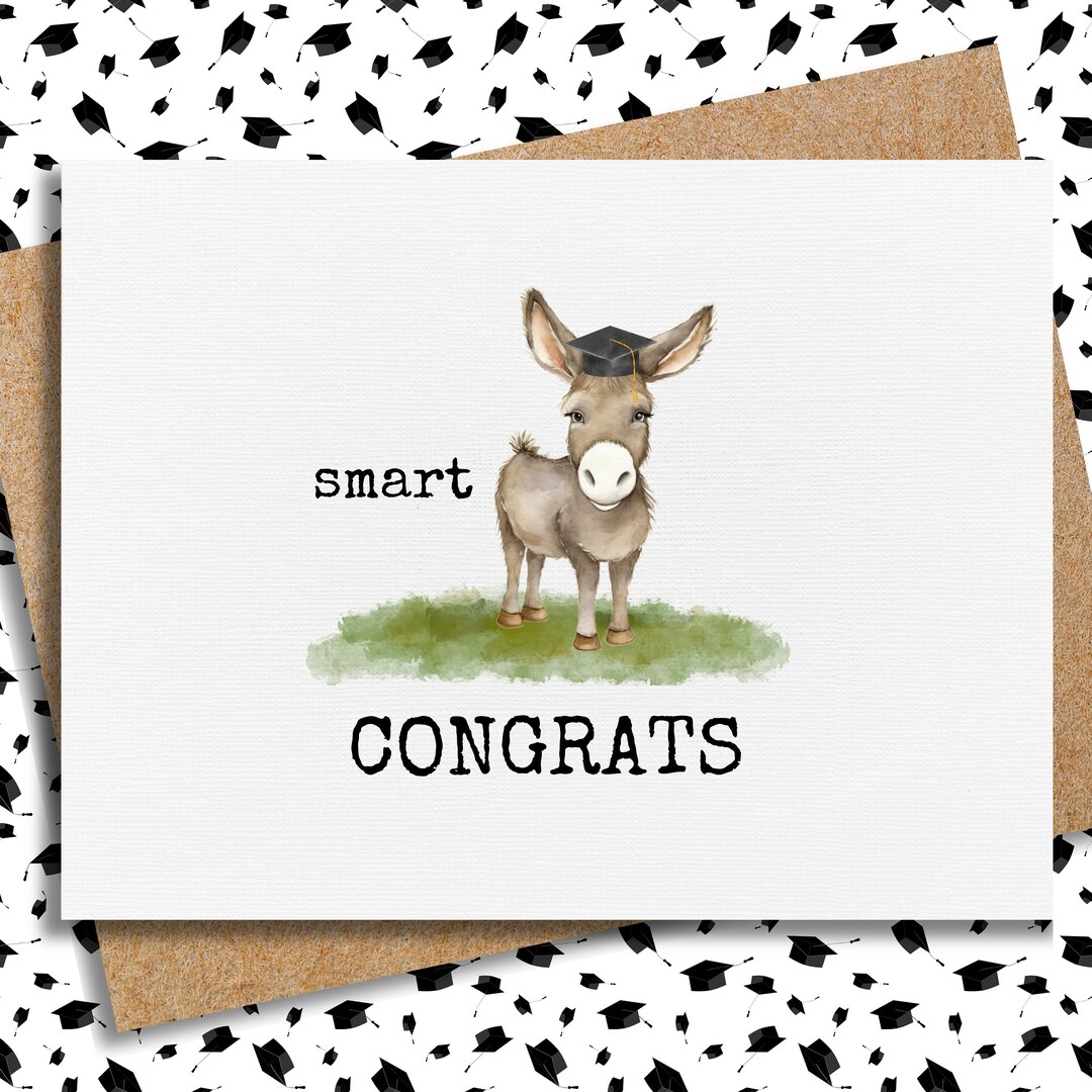 Funny Graduation Card Smart Ass Graduation Gift for Son Daughter ...