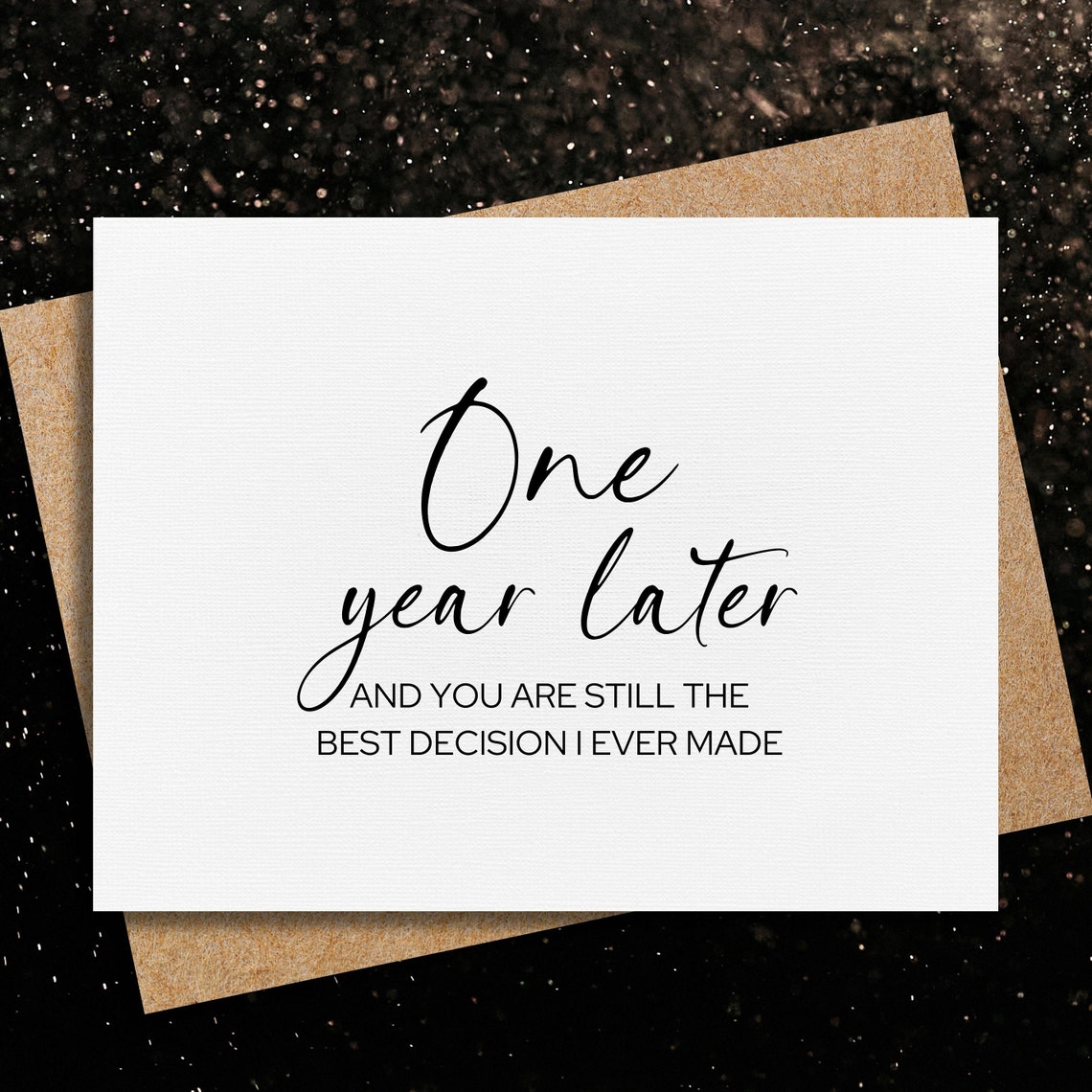 One Year Anniversary Card | Anniversary Card for Wife | for Husband ...