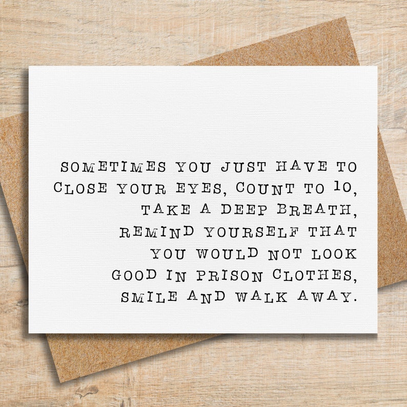 Funny Encouragement Card | Support Card | Friendship Card | Humorous ...