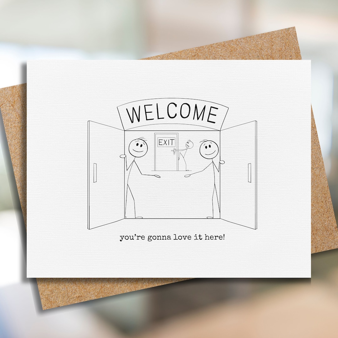 New Employee Card | Office Humor Card | You're Gonna Love It Here | New ...