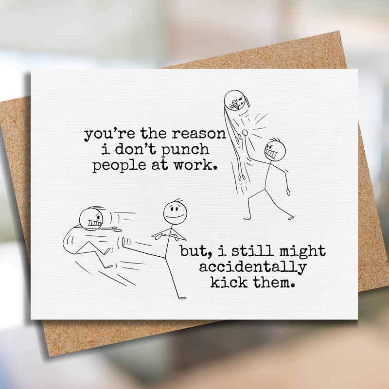Funny Coworker Cards - Etsy
