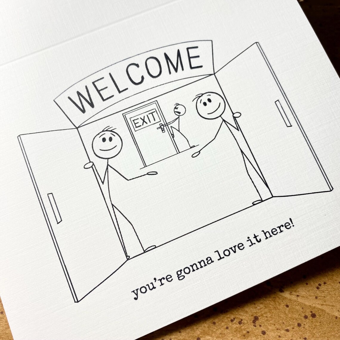 New Employee Card | Office Humor Card | You're Gonna Love It Here | New ...