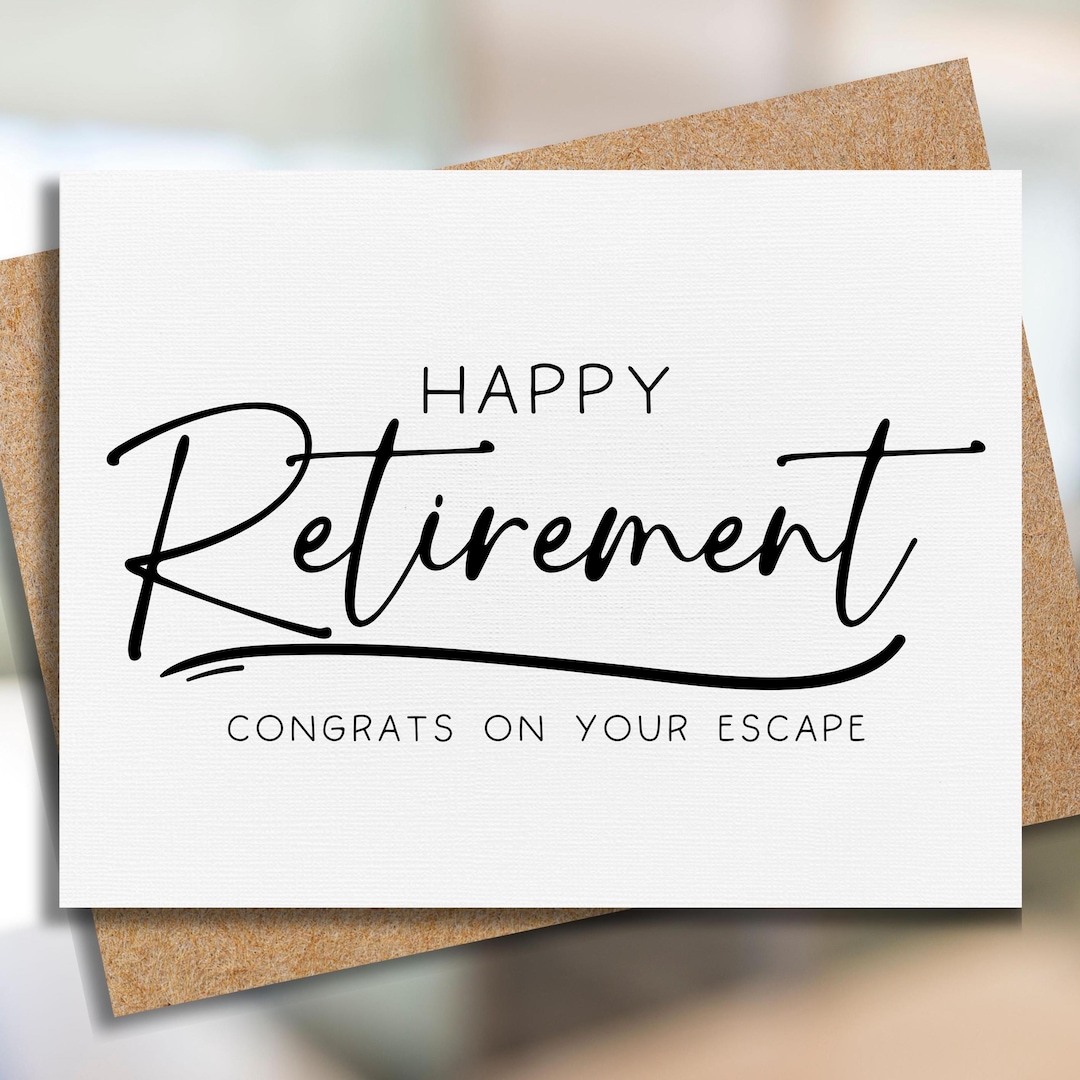Funny Retirement Card | Happy Retirement | Coworker Retirement Card ...