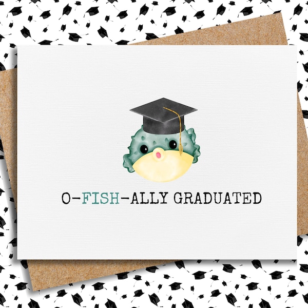 O Fishally Graduated - Etsy