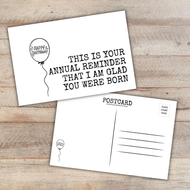 Postcard for Brother - Etsy