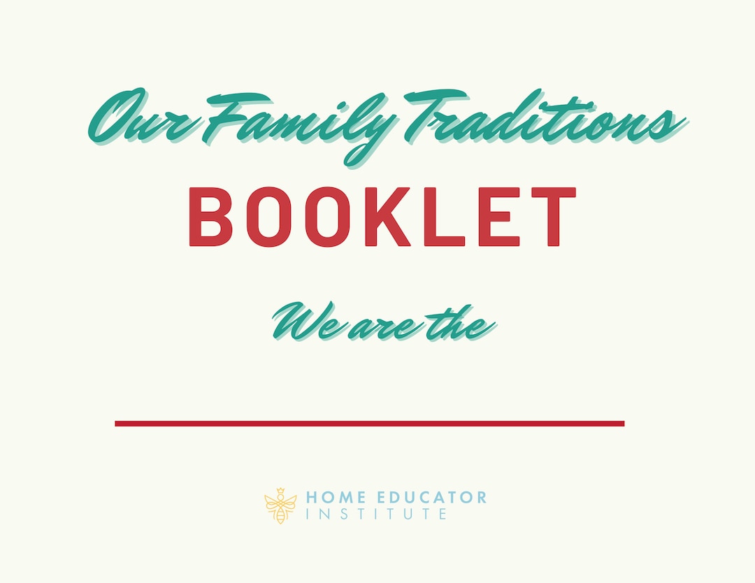 Family Traditions Activity Book: Homeschool & Family Night Bonding ...