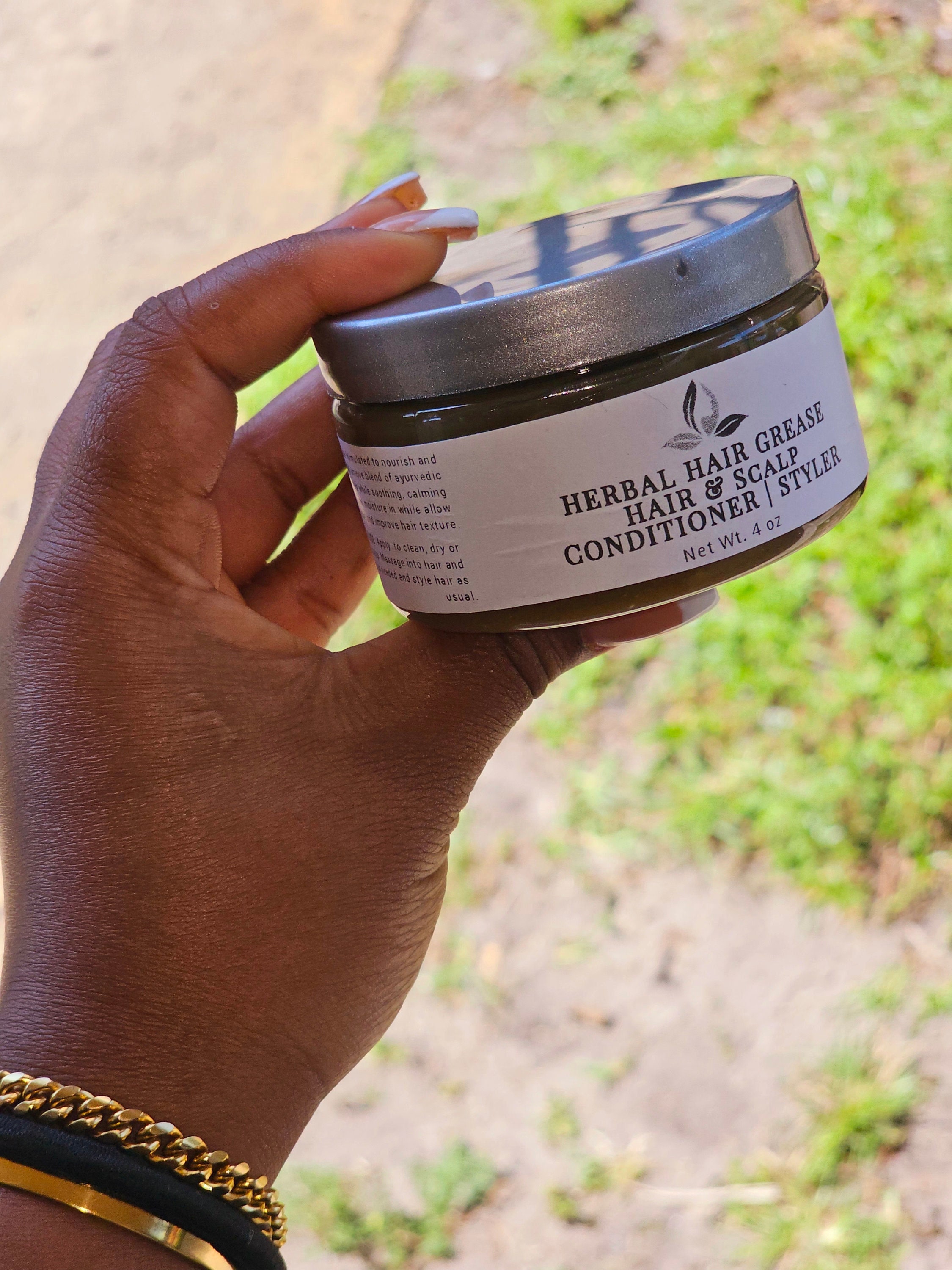 Herbal Hair Grease Pomade Bald Spots, Damaged Edges, Hair Growth, Hair ...