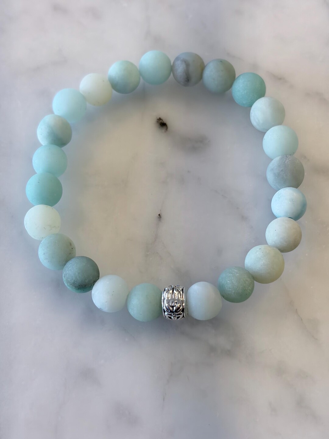 Handmade Nautical Seaglass Sea Glass Bead Bracelet 8mm Beads - Etsy