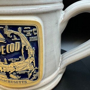 Cape Cod Mug by Deneen Pottery: 10oz Tankard With Nautical Map - Etsy
