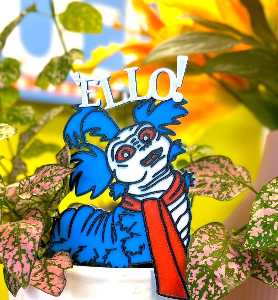 William the Worm From Labyrinth, 'ello! Plant Stake Cake Topper - Etsy