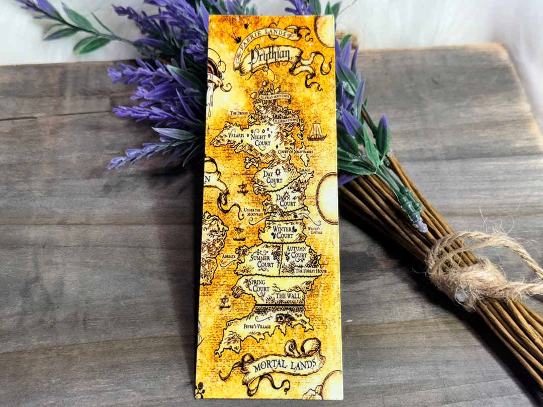 ACOTAR Prythian Map Bookmark, Acotar Map Pen, A Court of Thorns and ...