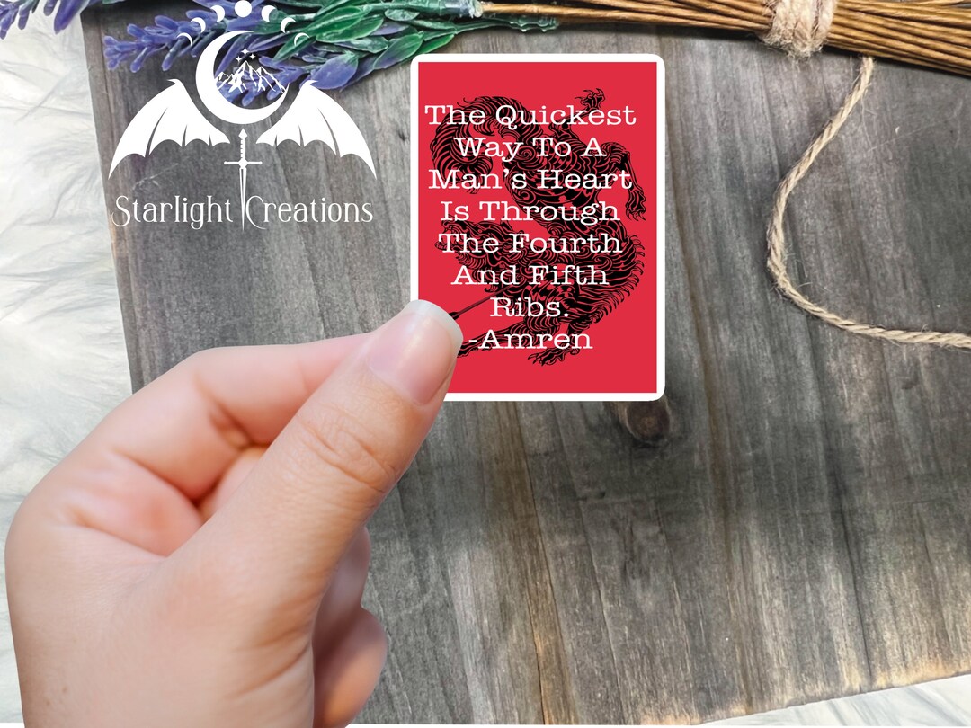 Acotar Books Vinyl Sticker, Acotar Quote, Acotar Sticker, a Court of ...