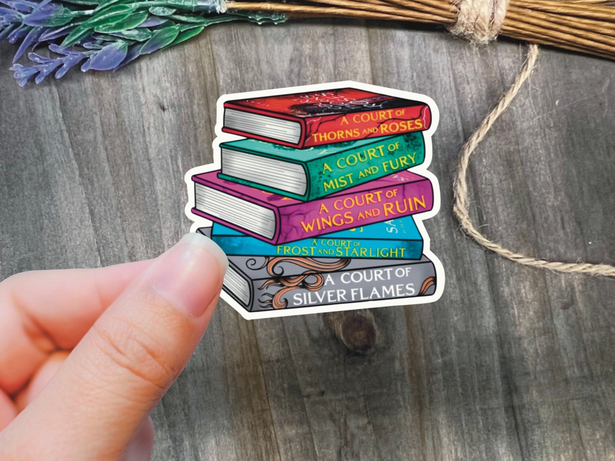 ACOTAR Books Vinyl Sticker, ACOTAR Sticker Waterproof for Kindle ...