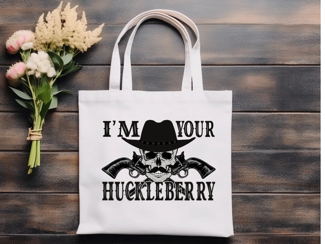 Custom Doc Holliday Canvas Tote Bag, Im Your Huckleberry, Im Your ...
