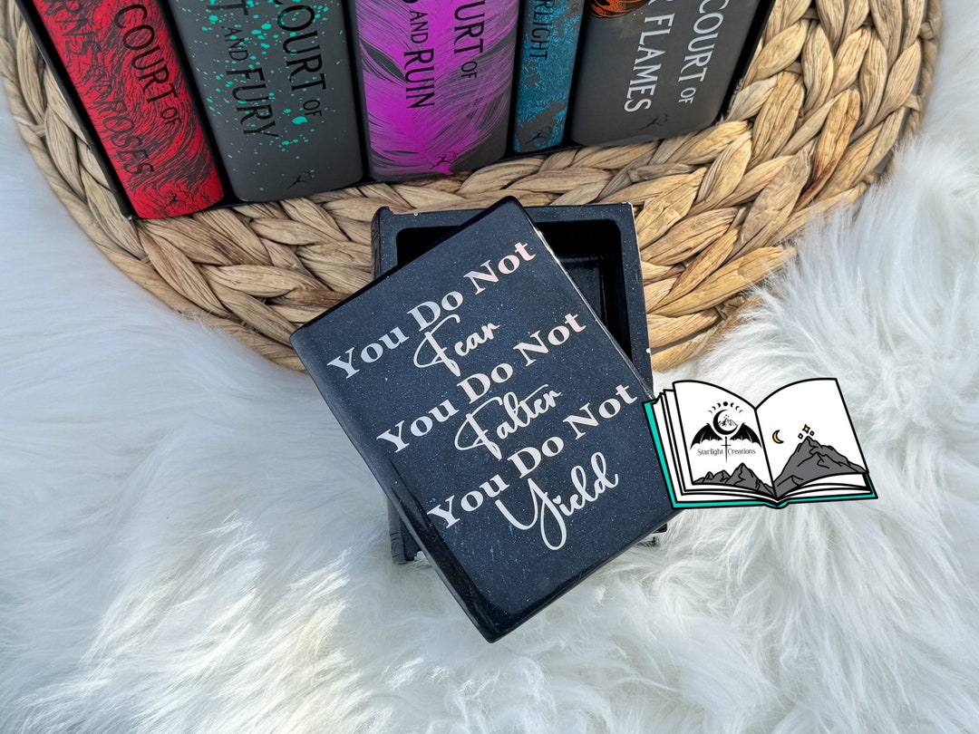 ACOTAR Book Shaped Trinket Box, ACOTAR Cauldron, Suriel Figurine ...