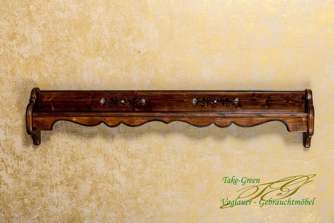 Voglauer Wall Shelf Bookcase Wall Board Shelf Brown Antique Anno 1700 ...