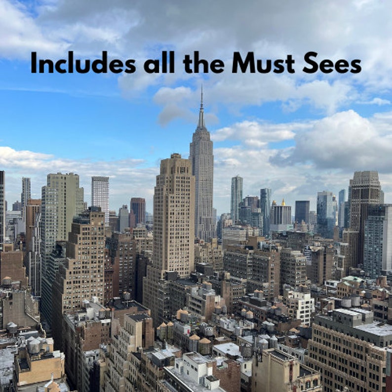 NYC First Timer Bucket List: Must-see Activities (printable Instant ...