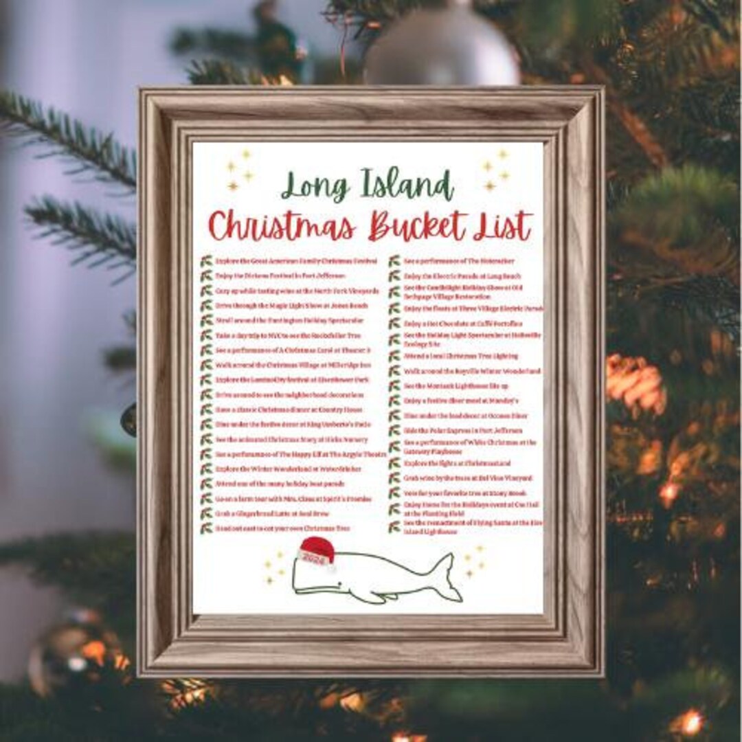 Long Island Christmas Bucket List: Holiday Activities (printable ...