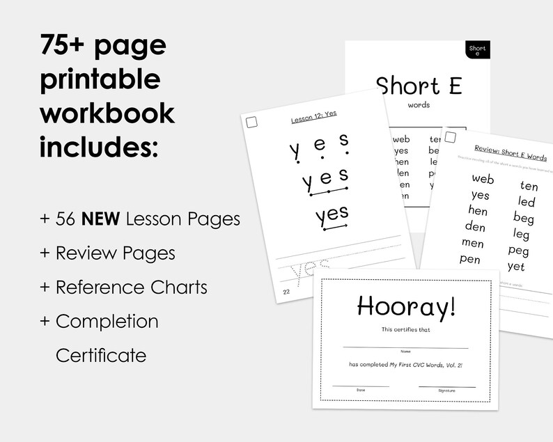 CVC Workbook Bundle | CLASSROOM Liscense | Prek Kindergarten Phonics ...