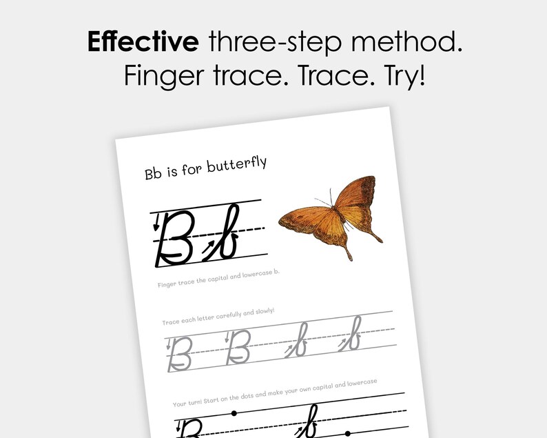 Learn Cursive With Nature Workbook | Cursive Alphabet Tracing ...