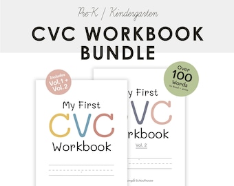 CVC Workbook Printable | Learn to Read & Write | Phonics Workbook for ...