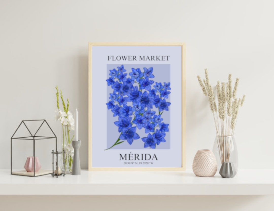 Flower Market - Mérida Digital Print Wall Decor - Etsy