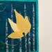 Floral Fabric Collage Blue and Yellow - Etsy