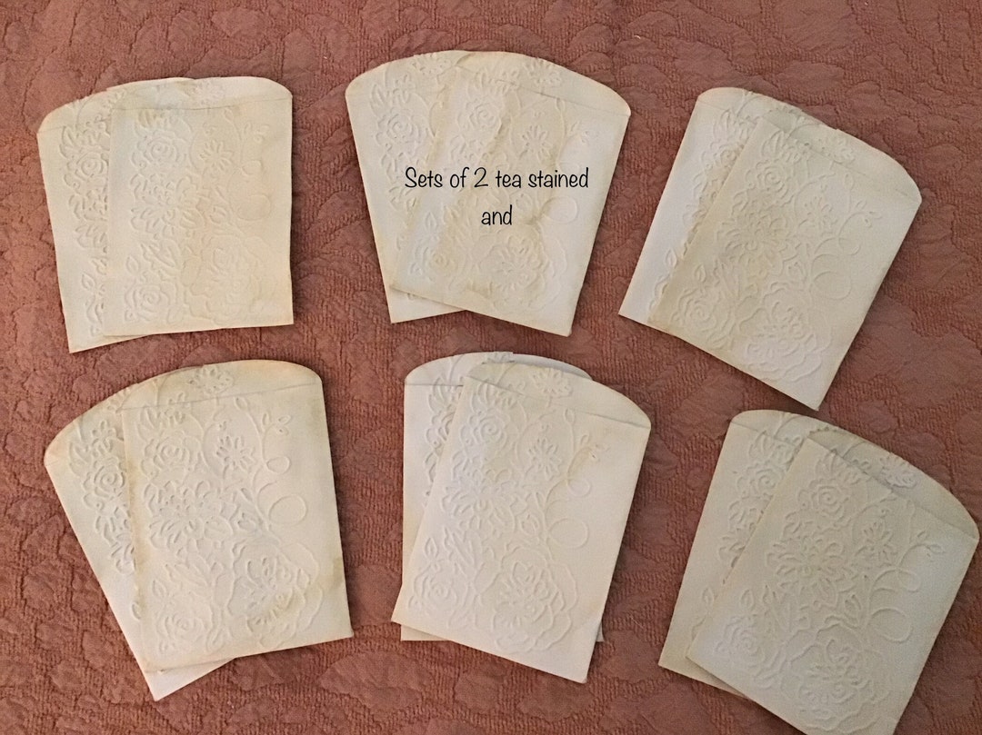Tea Stained Bags Craft Bags Junk Journal Paper Crafting Mini Bag ...